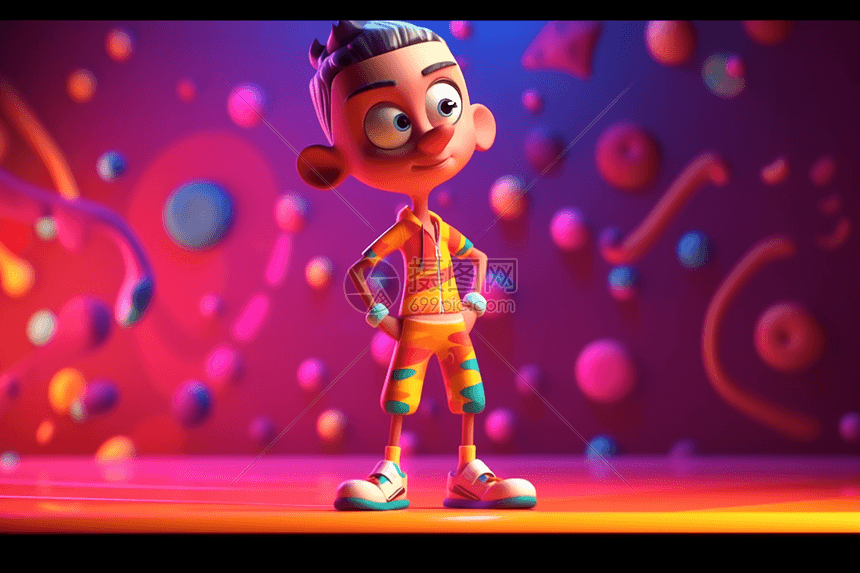 有趣可爱的卡通人物插画图片下载-正版图片600075592-摄图网