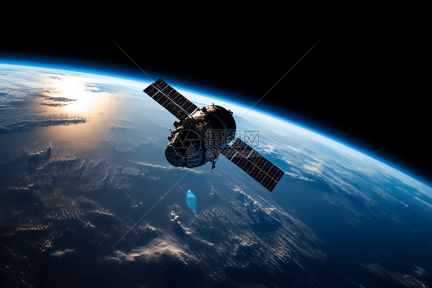 轨道上的卫星高清图片下载-正版图片600076892-摄图网