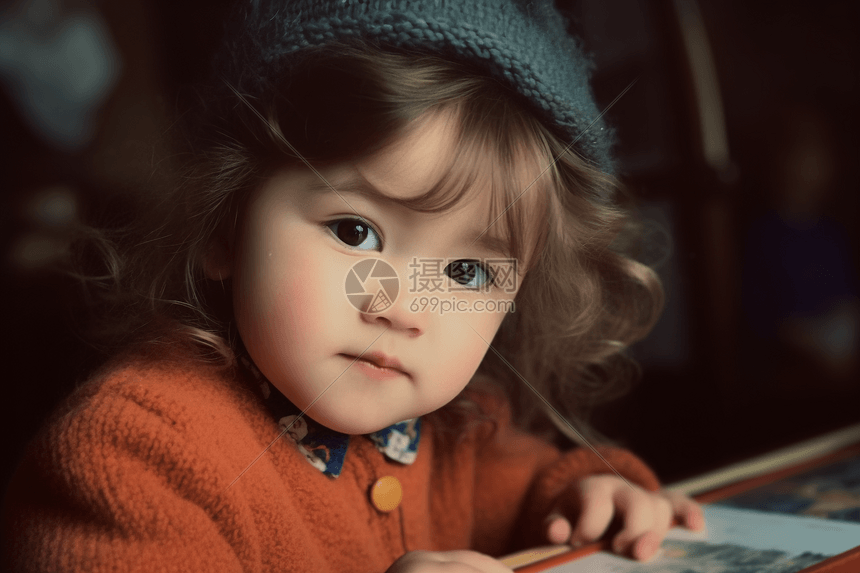 可爱的小女孩高清图片下载-正版图片600080537-摄图网