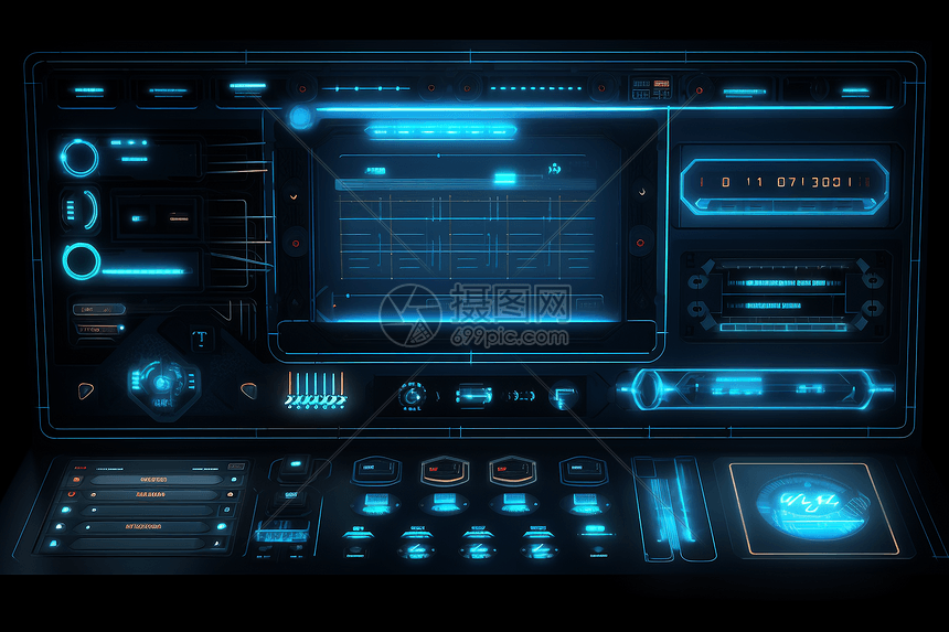 用户界面控制面板3D设计图片素材-正版创意图片600081026-摄图网