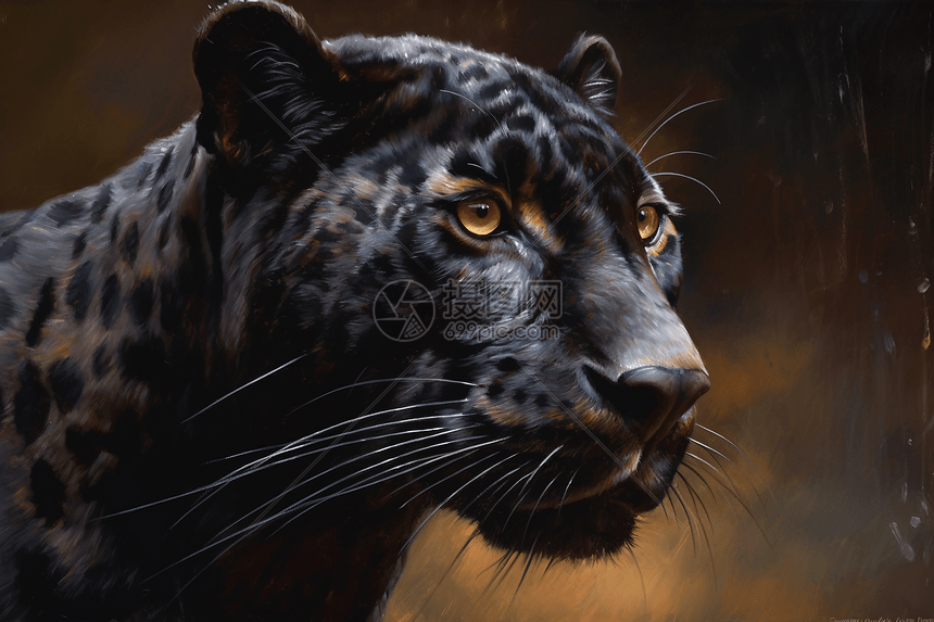野生的黑豹图片素材-正版创意图片600081646-摄图网