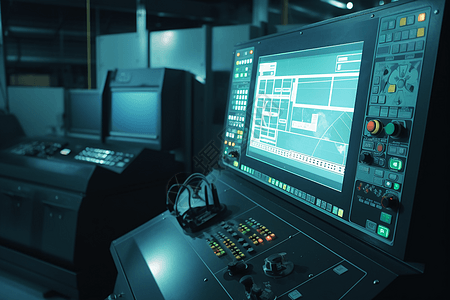 发电厂操作台高清图片下载-正版图片600112774-摄图网