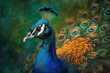 开屏的孔雀高清图片下载-正版图片600083261-摄图网