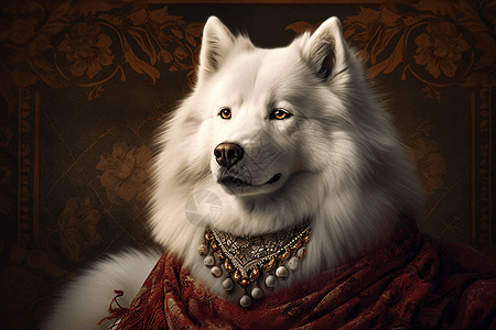 贵族萨摩耶高清图片下载-正版图片600084389-摄图网