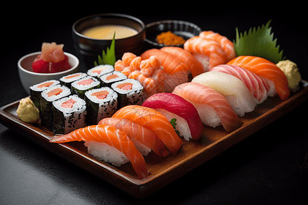 新鲜的日式料理寿司高清图片下载-正版图片600248361-摄图网
