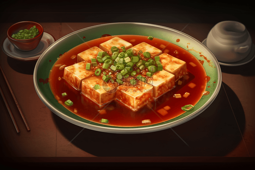 麻婆豆腐的插画插画图片下载-正版图片600086891-摄图网
