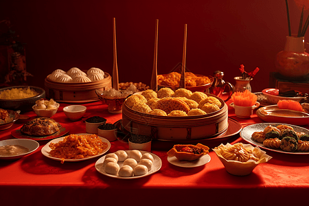 中国年夜饭高清图片下载-正版图片600087612-摄图网