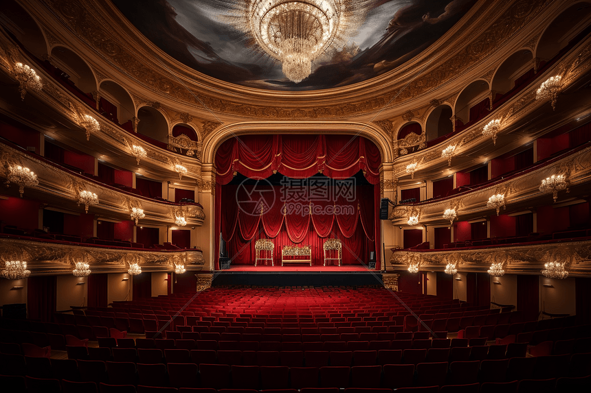 歌剧院内部高清图片下载-正版图片600087308-摄图网