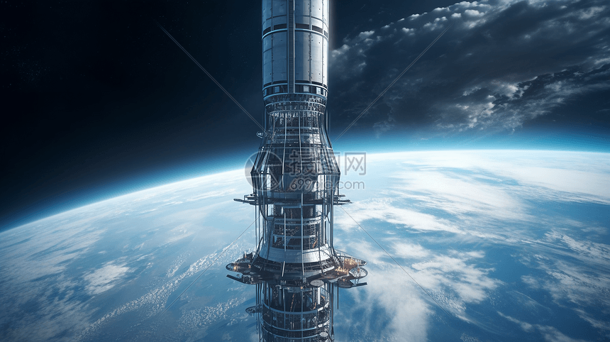 太空电梯图片素材-正版创意图片600088174-摄图网