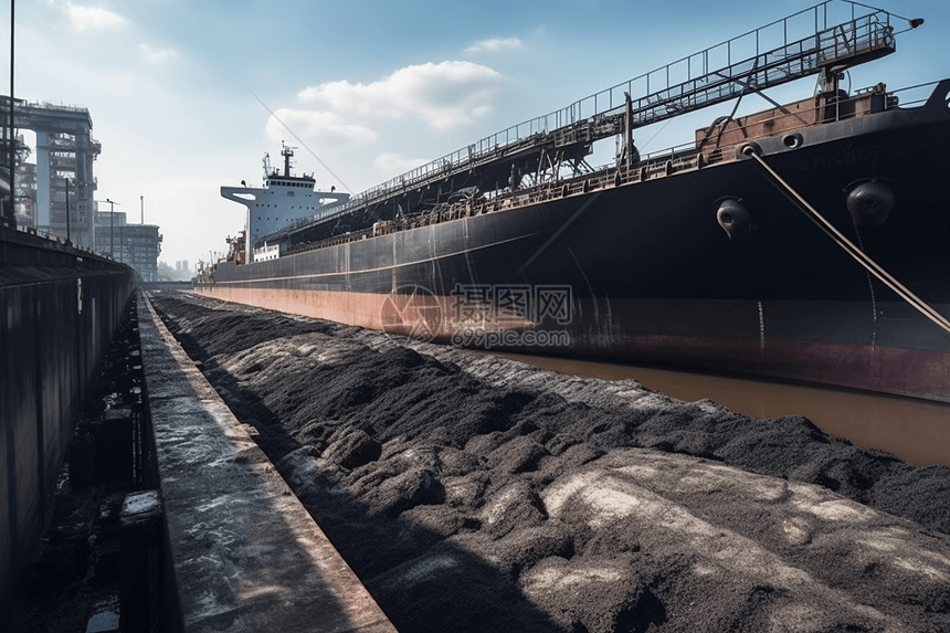 港口上的货轮高清图片下载-正版图片600088496-摄图网