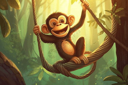 猴子尾巴荡秋千素材_猴子尾巴荡秋千高清图片素材下载_摄图网