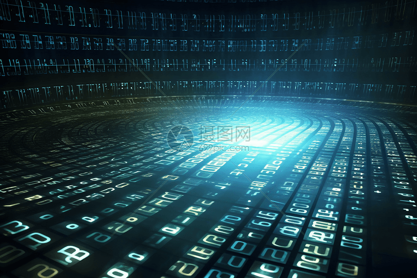 虚拟网络代码插画图片下载-正版图片600088833-摄图网