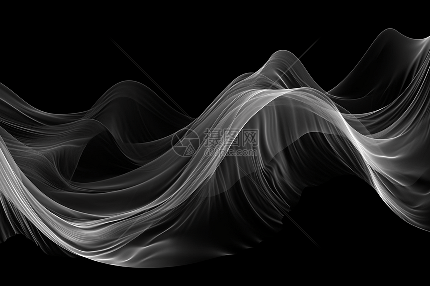 飘逸的单色流插画图片下载-正版图片600093916-摄图网