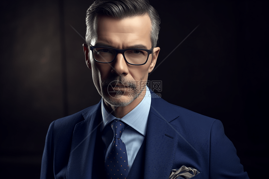 时尚的CEO肖像高清图片下载-正版图片600098529-摄图网