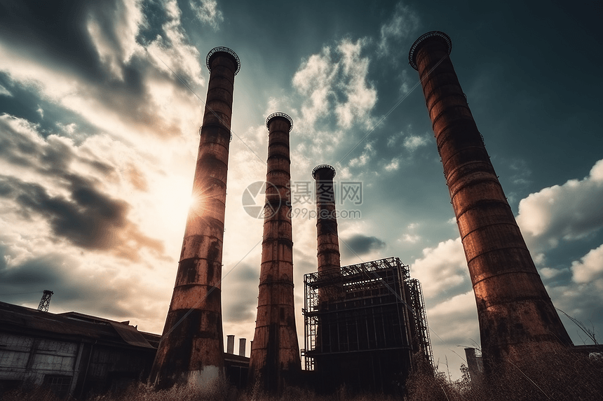 烟囱仰视图高清图片下载-正版图片600100113-摄图网