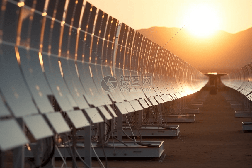 一排太阳能机器高清图片下载-正版图片600102312-摄图网