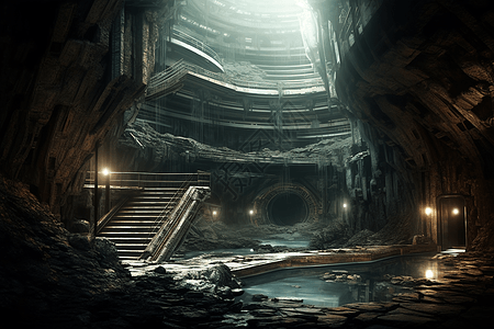 人工地下建筑图片素材-正版创意图片600102498-摄图网