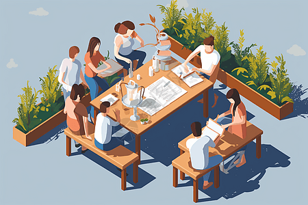 研学插画_研学卡通_研学插图_手绘_板绘_摄图网