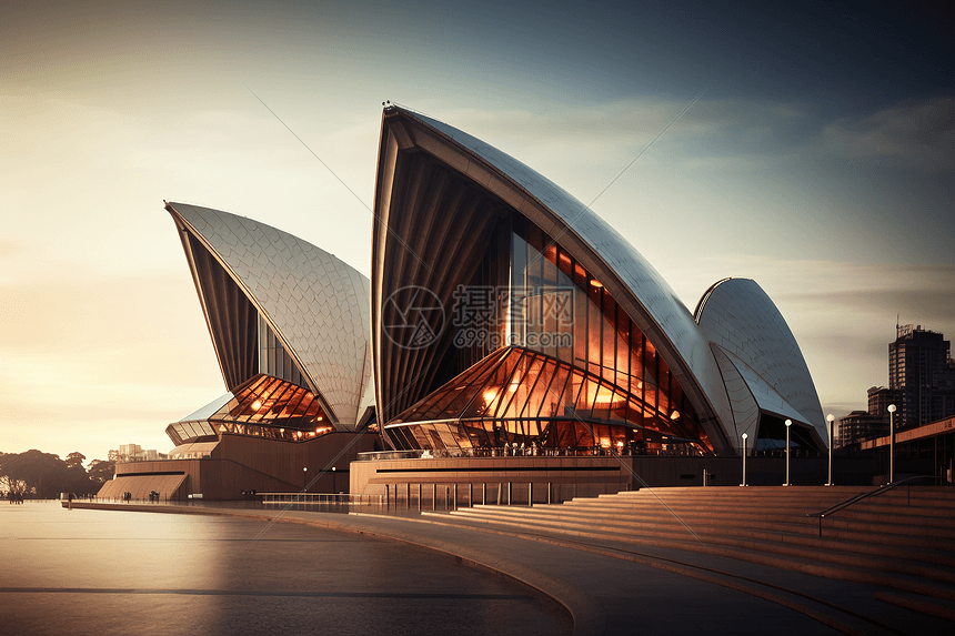 阳光下的歌剧院外高清图片下载-正版图片600109815-摄图网