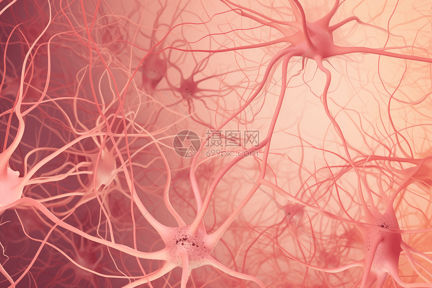 神经元分布图图片素材-正版创意图片600112384-摄图网