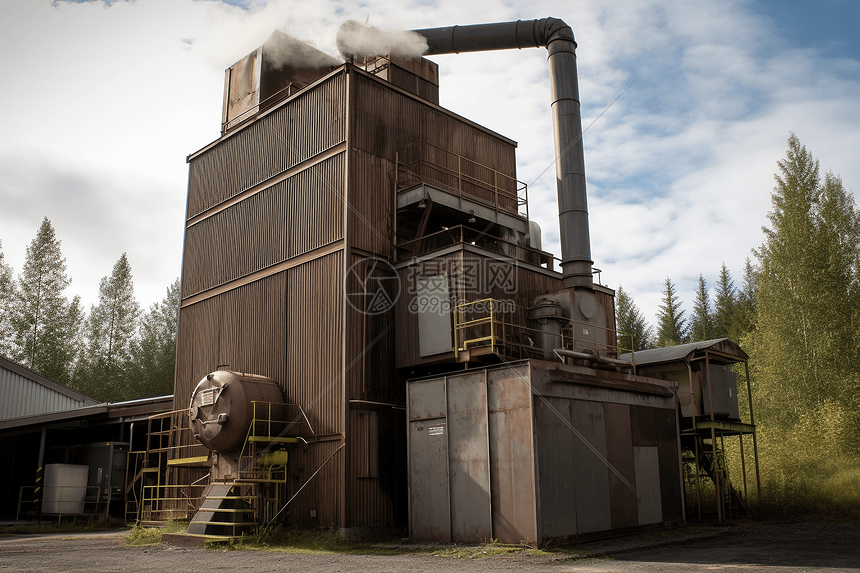 烟气从烟囱升起图片素材-正版创意图片600112944-摄图网