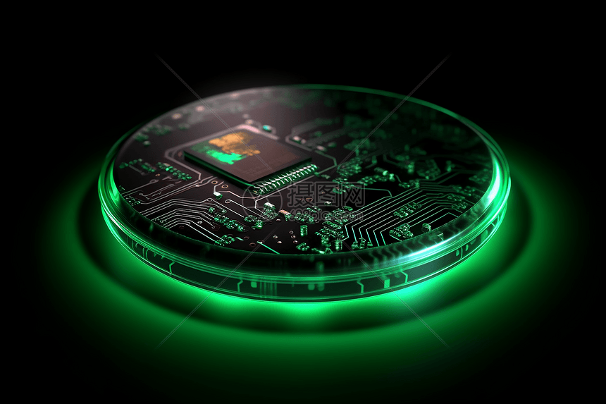 绿色球体NFC模块图片素材-正版创意图片600117407-摄图网