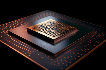 电脑CPU芯片特写图片素材-正版创意图片600117506-摄图网