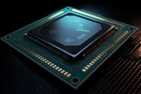 电脑CPU芯片特写图片素材-正版创意图片600117506-摄图网