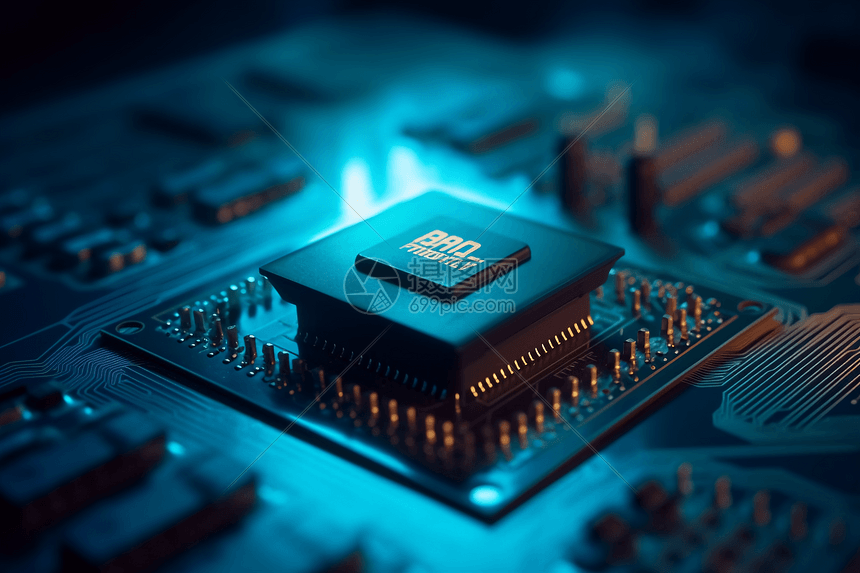 电脑上的DSP芯片透视图图片素材-正版创意图片600117687-摄图网