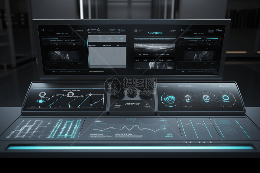 人工智能虚拟控制台图片素材-正版创意图片600119747-摄图网