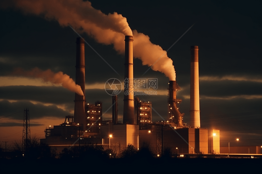 工业工厂烟囱摄影图图片素材-正版创意图片600120405-摄图网