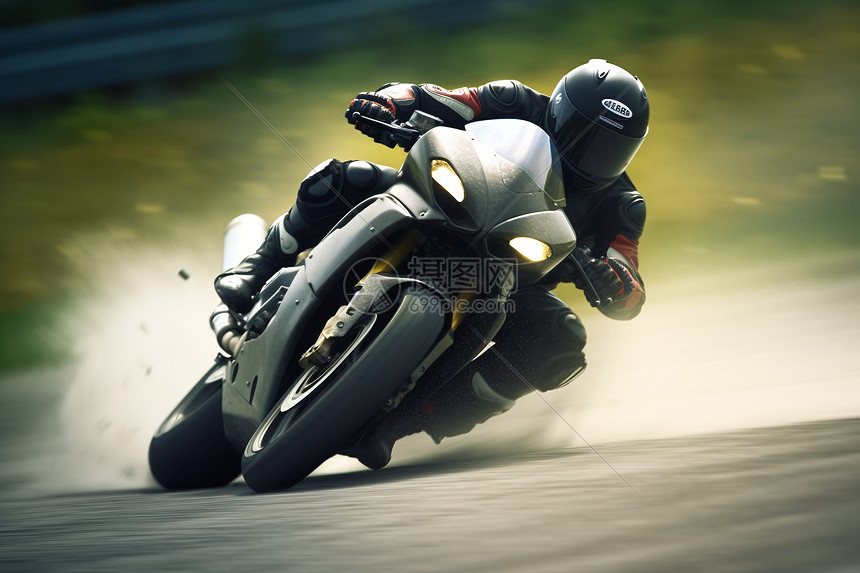 摩托车赛车手高清图片下载-正版图片600128781-摄图网