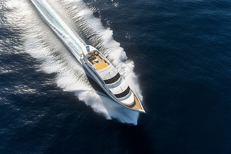 豪华游艇鸟瞰图图片素材-正版创意图片600131016-摄图网