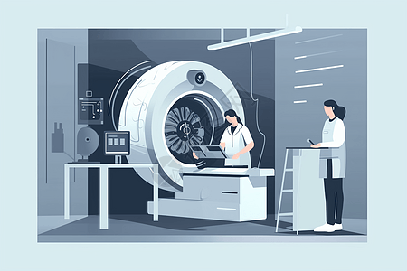 医生在讨论患者的CT扫描结果插画图片下载-正版图片600133879-摄图网