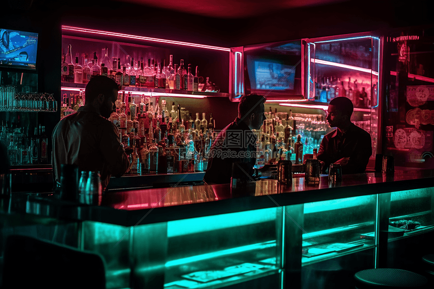 创造华丽的酒吧场景高清图片下载-正版图片600134391-摄图网