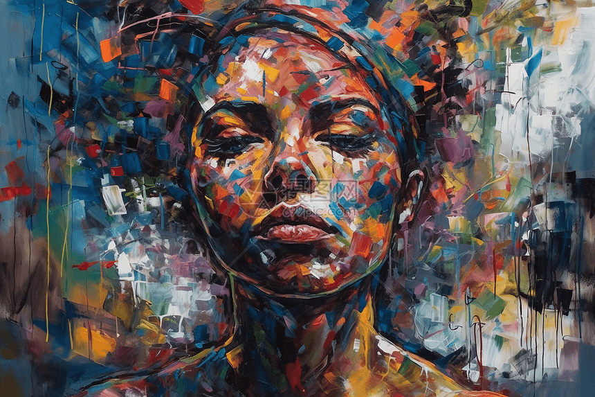 抽象当代艺术表现主义插画插画图片下载-正版图片600136038-摄图网