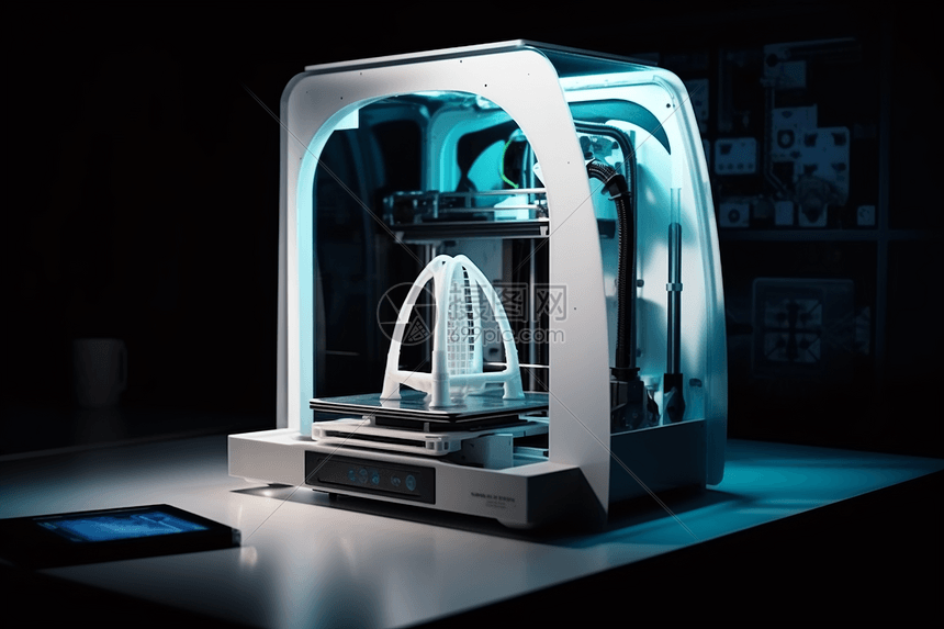 3d打印机的未来派设计图片素材 正版创意图片600138242 摄图网