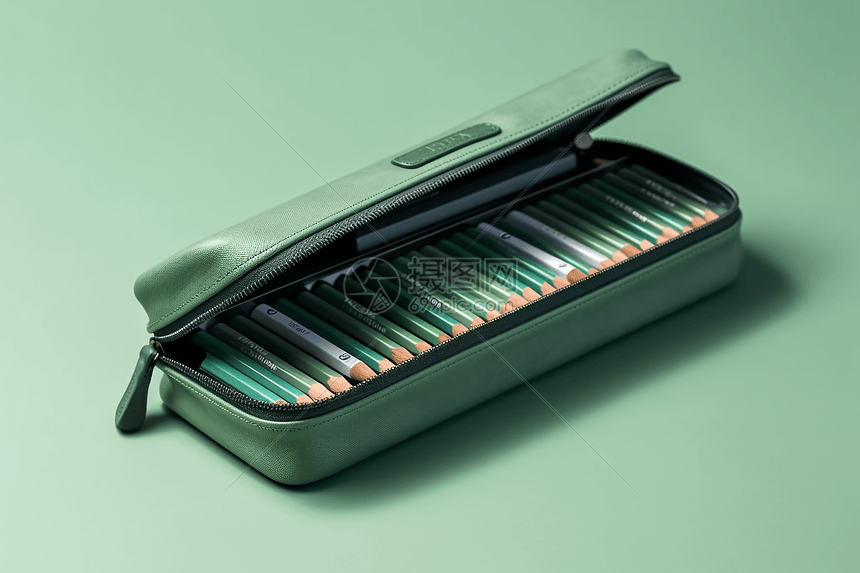 装满铅笔的文具盒高清图片下载-正版图片600139463-摄图网