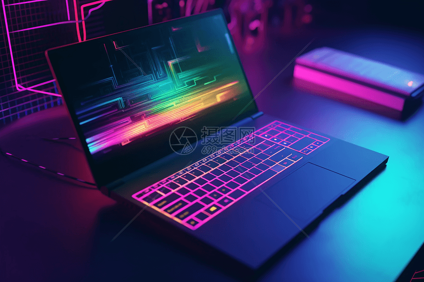 炫酷笔记本电脑图片素材-正版创意图片600147109-摄图网