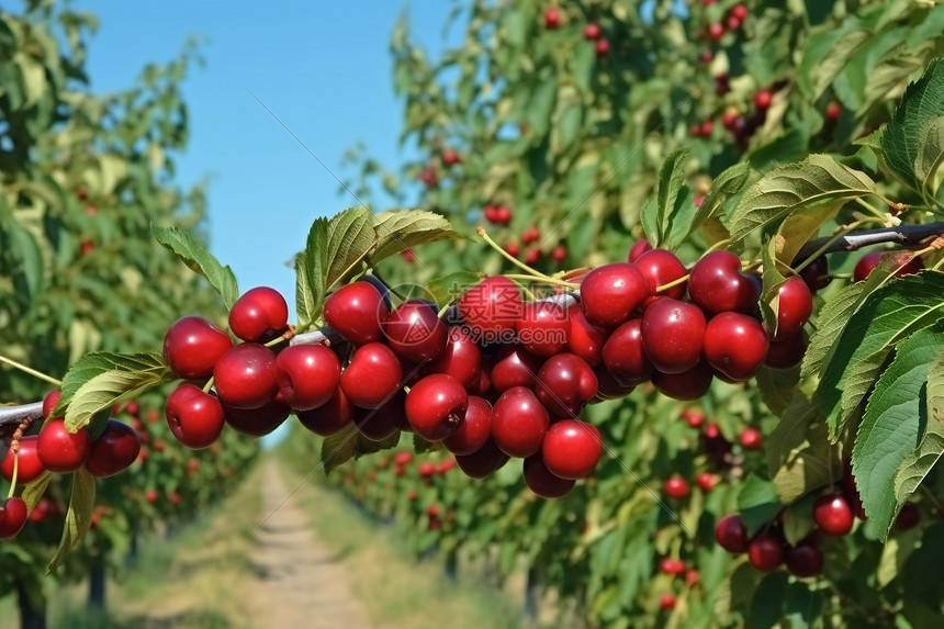 东欧水果樱桃园高清图片下载-正版图片600154109-摄图网