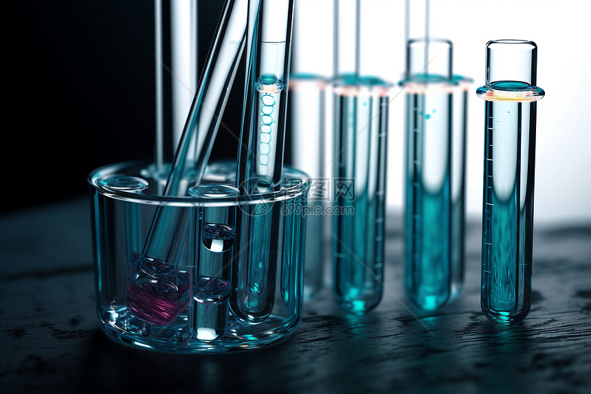 实验室的试管和吸管图片素材-正版创意图片600154327-摄图网