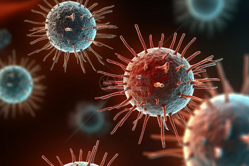 微观环境下的细菌分子图片素材-正版创意图片600157517-摄图网