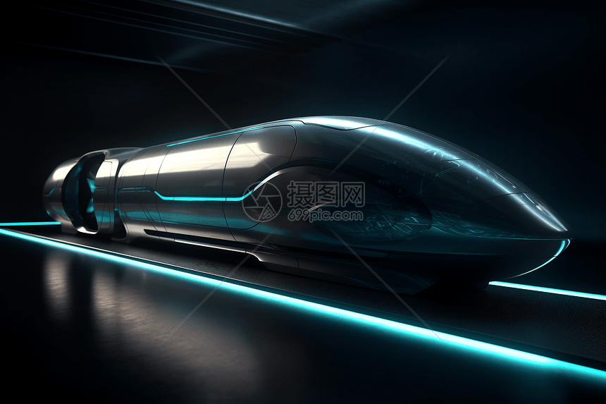Hyperloop Car特写视图图片素材-正版创意图片600158055-摄图网