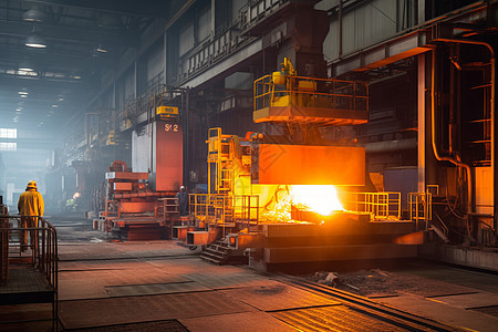 冶炼钢铁的场景高清图片下载-正版图片600165068-摄图网