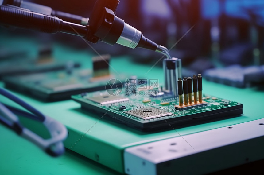 芯片焊接高清图片下载-正版图片600167153-摄图网