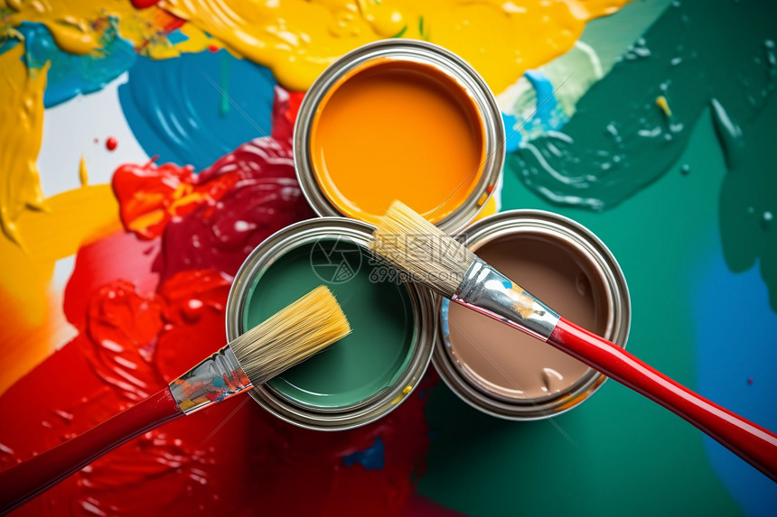 五颜六色的调色板高清图片下载-正版图片600167458-摄图网