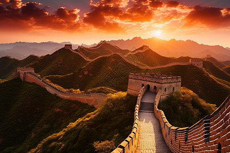 黄昏下的万里高清图片下载-正版图片600172391-摄图网