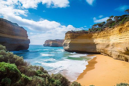澳大利亚风景墨尔本大洋路十二门徒高清图片下载-正版图片600171486-摄图网