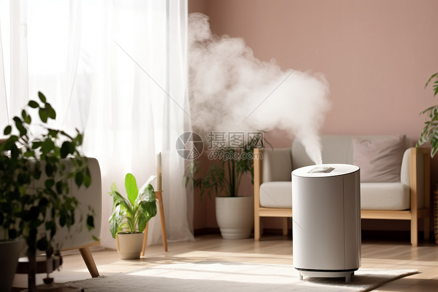 客厅环境中负离子净化器高清图片下载-正版图片600171512-摄图网