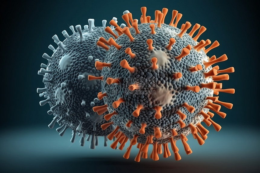 球形病毒细胞插画图片下载-正版图片600172023-摄图网